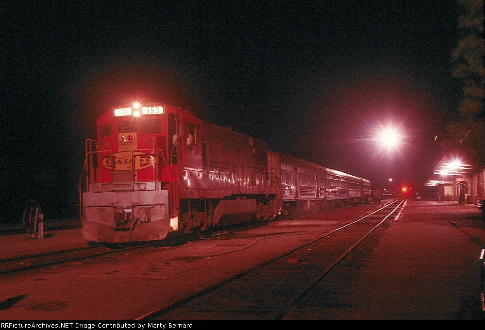 AT&SF 350 with Train 76